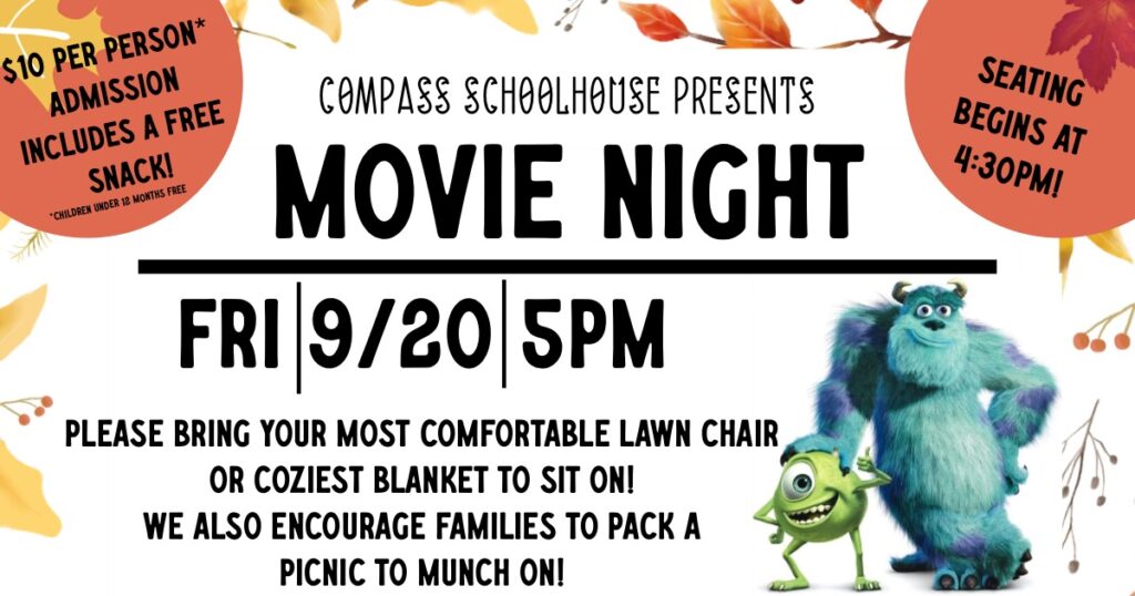 Compass Monsters, Inc. Movie Night - Compass SchoolHouse